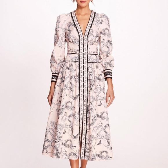 Marchesa | Dresses | Marchesa Rosa Tandy Midi Dress | Poshmark